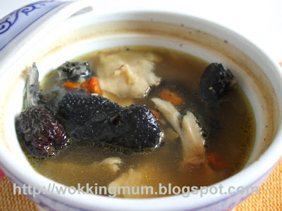 Let's get Wokking!: Black Chicken with Angelica Sinensis Soup 当归黑鸡炖汤 ...