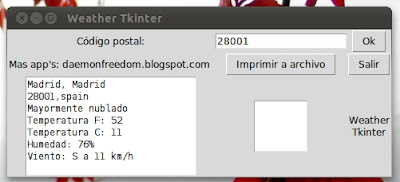 A Geek More: Weather Tkinter
