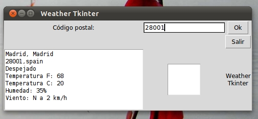 A Geek More: Weather Tkinter