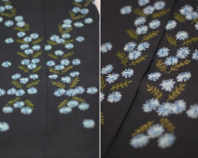 De Fabrics Bazaar: Kain sulaman benang & sulaman riben