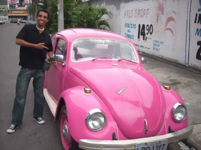 Planeta Automotivo: VW Fusca cor de rosa