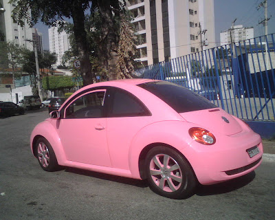 Planeta Automotivo: Fotos de New Beetle cor de Rosa