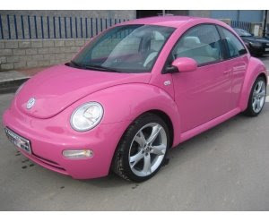 Planeta Automotivo: Fotos de New Beetle cor de Rosa