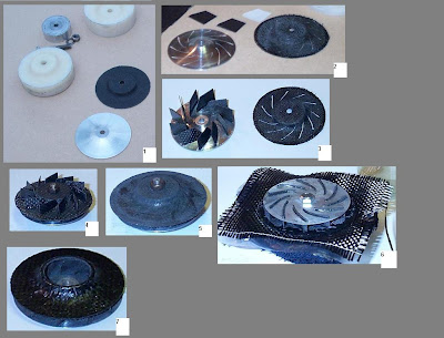 Jet Turbine Engine: A carbon fibre compressor impeller