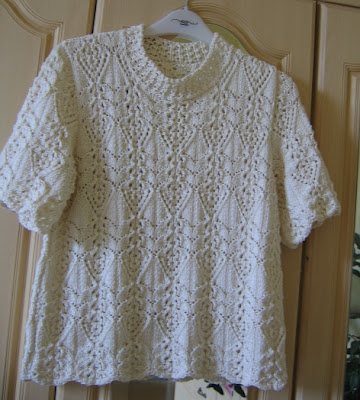 Cheerful Needles: Japanese lace top finished