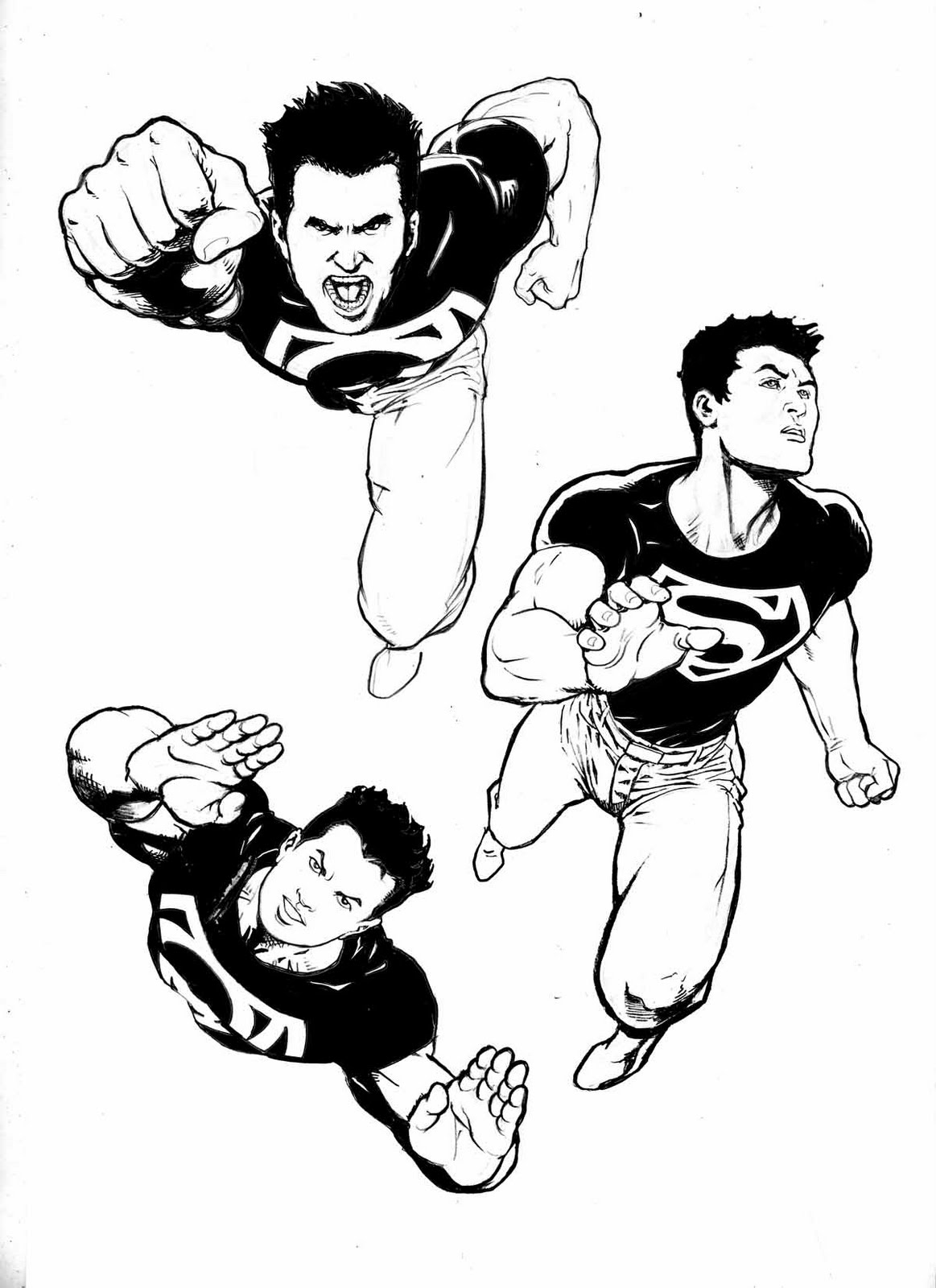 Superboy Pages Coloring Pages