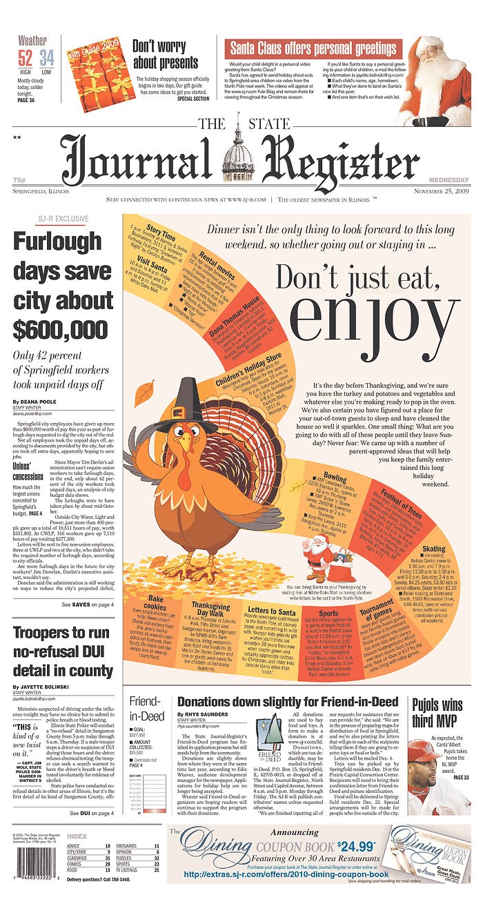 O The State Journal Register (Springfield, IL) exagerou.