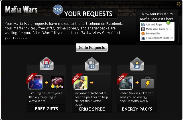 Facebook Apps: How to find Mafia Wars and facebook requests