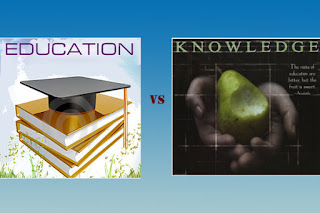 Knowledge Vs Education - Murthy Poduri Education blog(EDOSY)