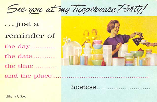 Tupperware Party Invitation
