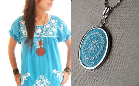 All Things Lovely: Blue Embroidery