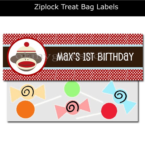 The Printable Party Shop by OMG: Sock Monkey Original