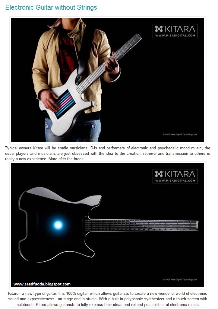 Saad Fudda: Electronic Guitar Without Strings