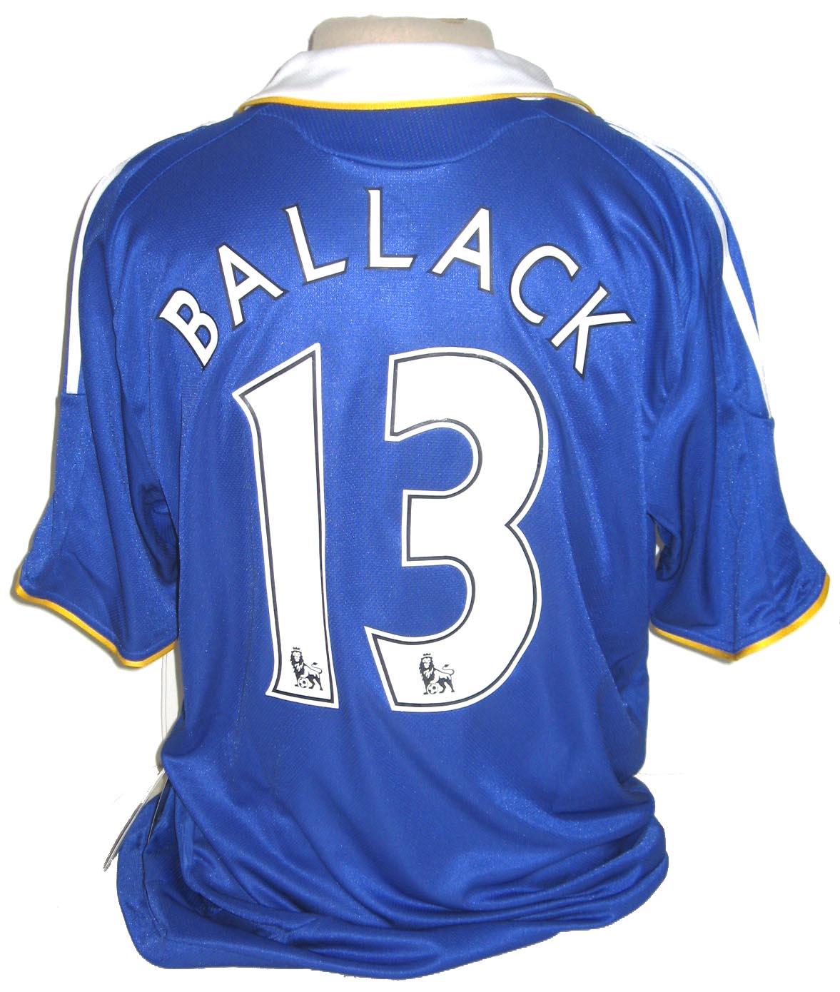 MYJERSEY2U: CHELSEA HOME JERSEY 2008/09 SIZE L WITH BALLACK#13