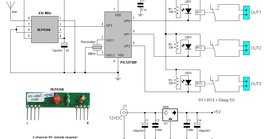 Microchip Pic Microcontroller Resources News And Projects Pic Microcontroller Based Rf Remote