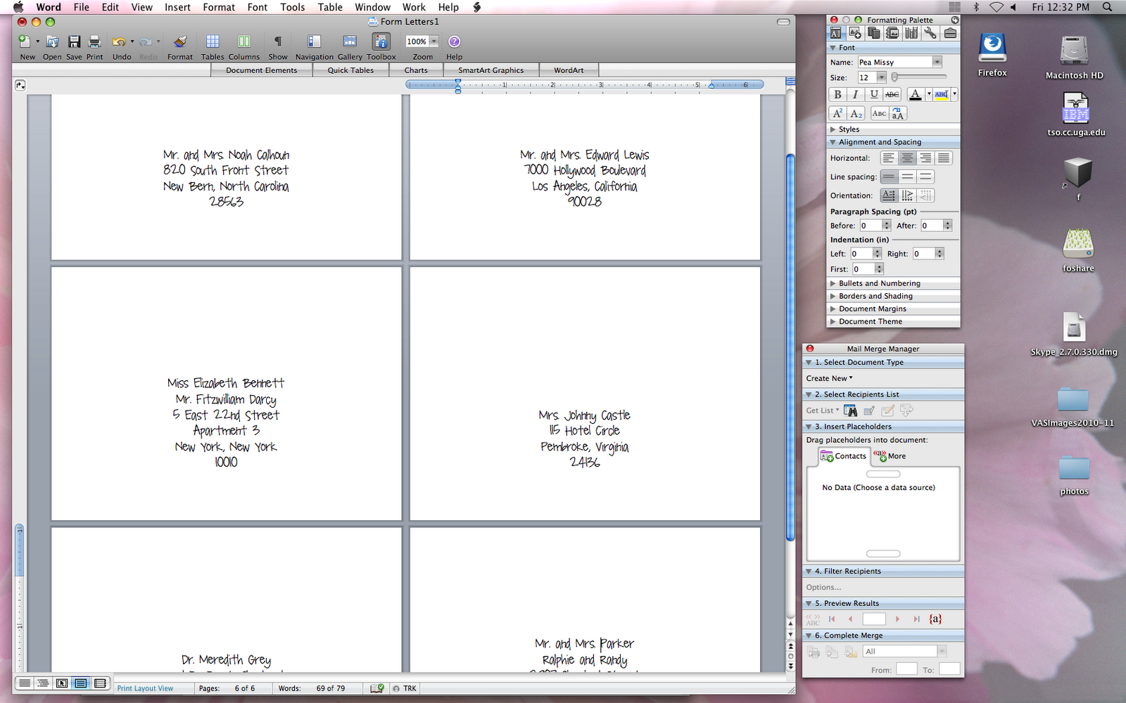 he asked. i said yes.: mail merge tutorial