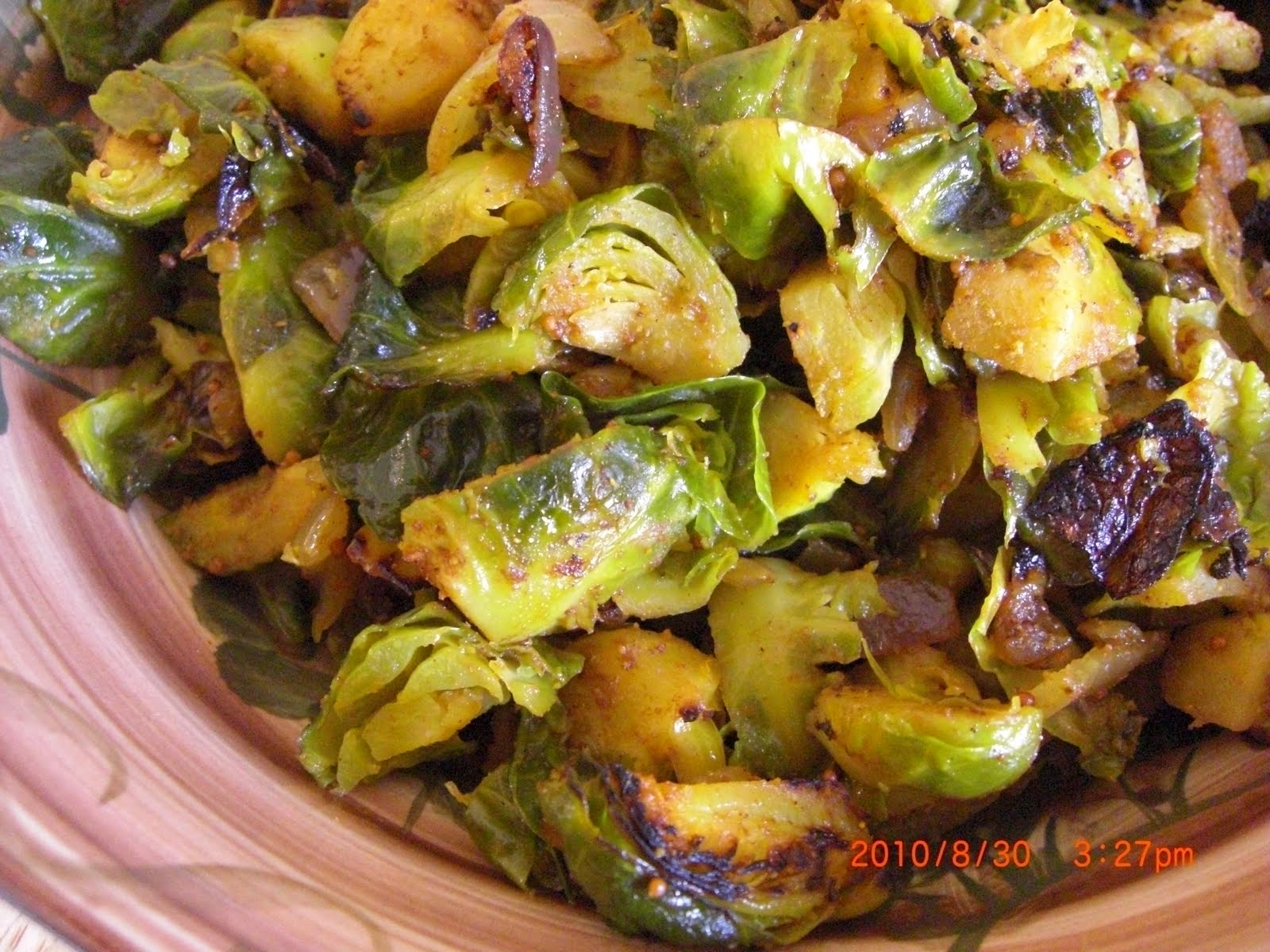 Indian Culinary Adventures: roasted brussel sprouts (Indian style)