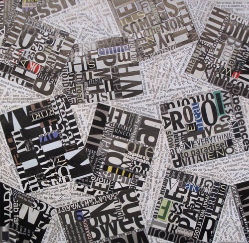 Art At Woodstock: Design: Rhythmic Text Collage