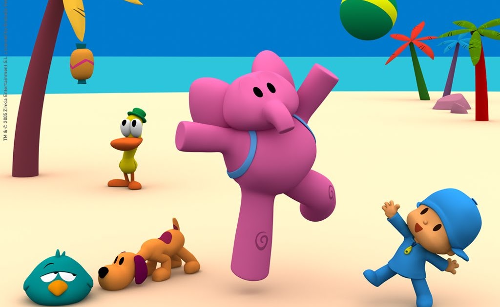 Fada Morangas Pocoyo Gallery Pocoyo Loves Playing At The Beach