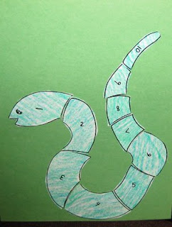 Preschool Storytime Crafts: Snake Puzzle