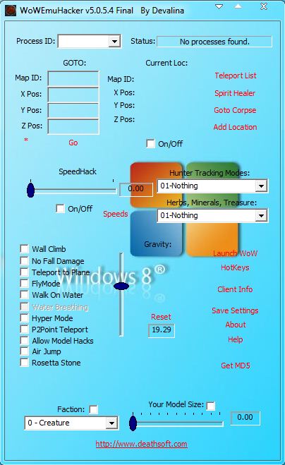Games Hack and Program Hack: WOW 3.3.5a hack speed edit windows8