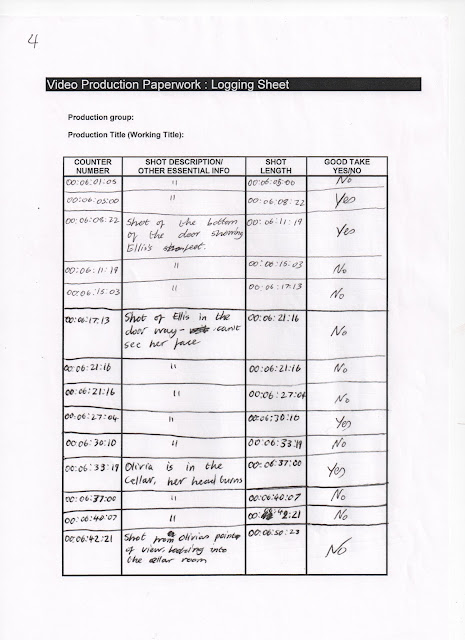 Josh Raby AS Media: Section Ten Video Log Sheets