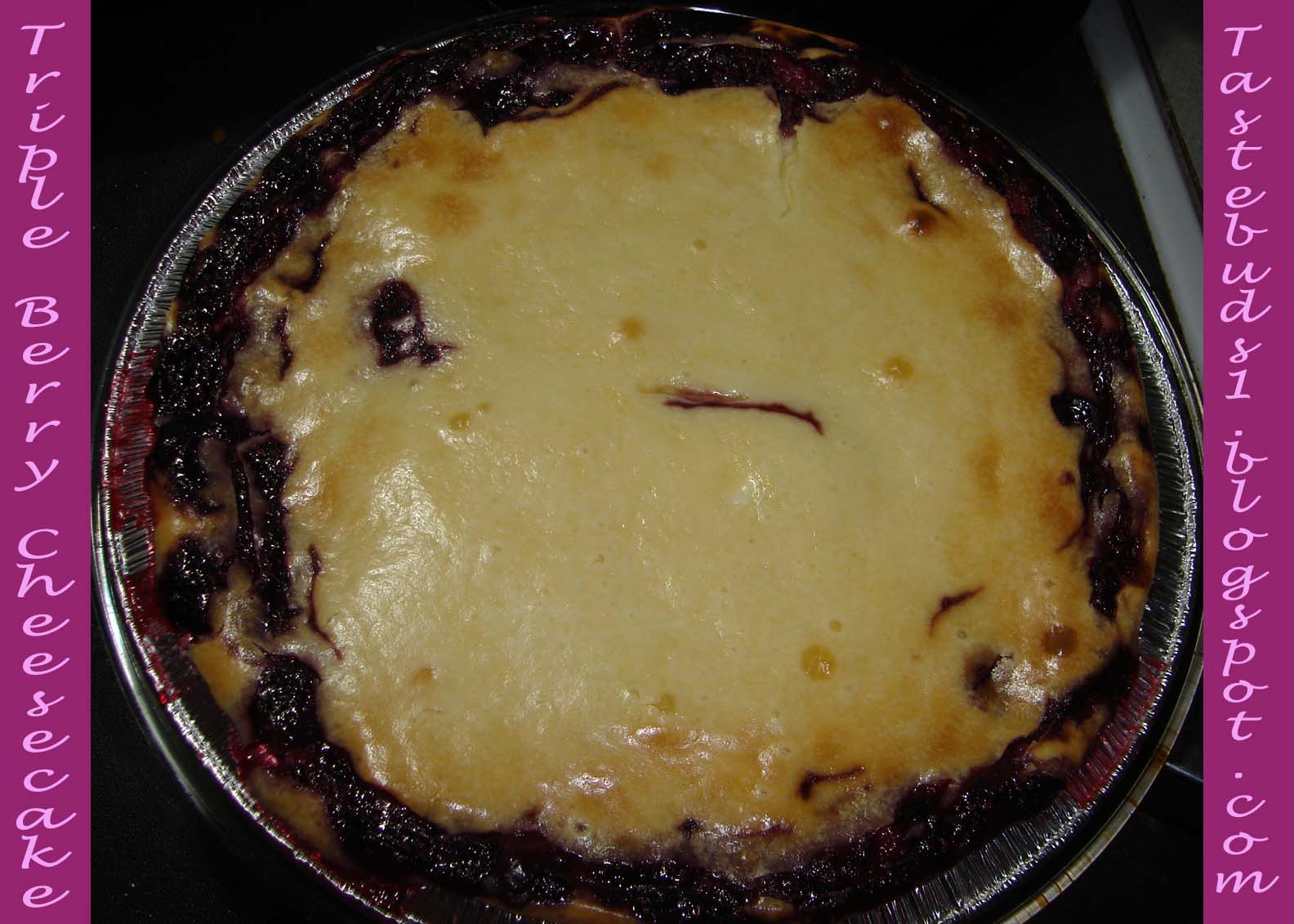 Taste Buds: Triple Berry Cheesecake