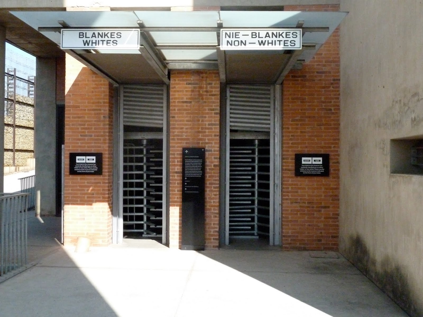South Africa - July to October 2010: Apartheid Museum - The Entrance