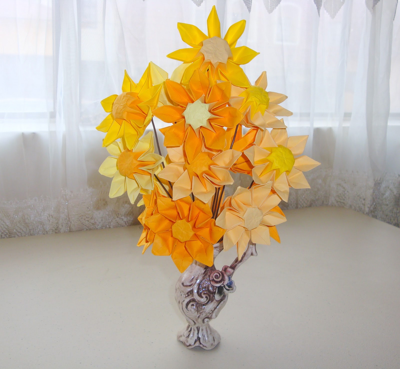 Whitney's blog: Origami flowers