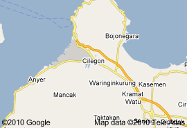 Gambar Peta Kota Cilegon Banten - SEJARAH