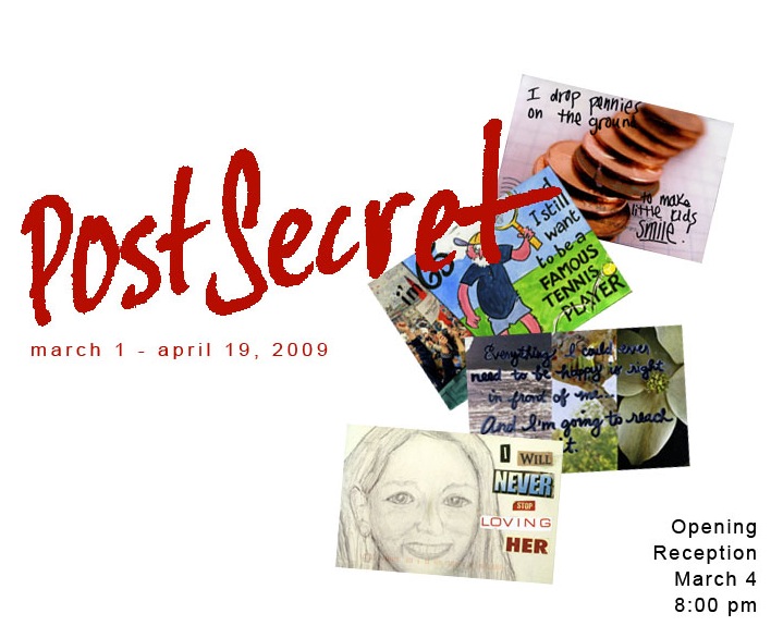 Mark Your Calendar: PostSecret at Bedford Gallery