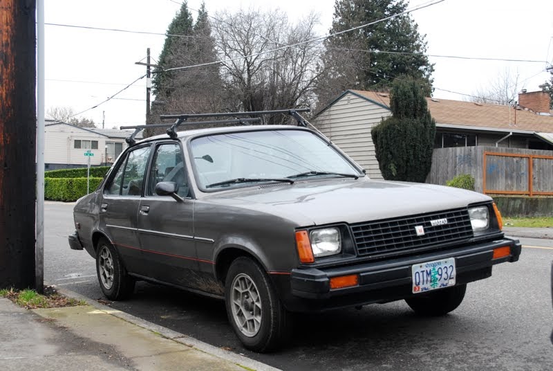 OLD PARKED CARS.: 1982 Isuzu I-Mark Diesel.