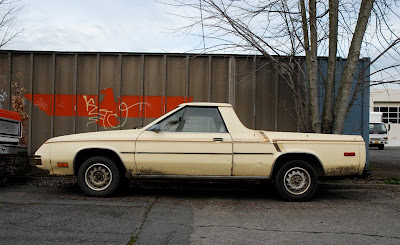 OLD PARKED CARS.: 1982 Dodge Rampage Pickup Truck.