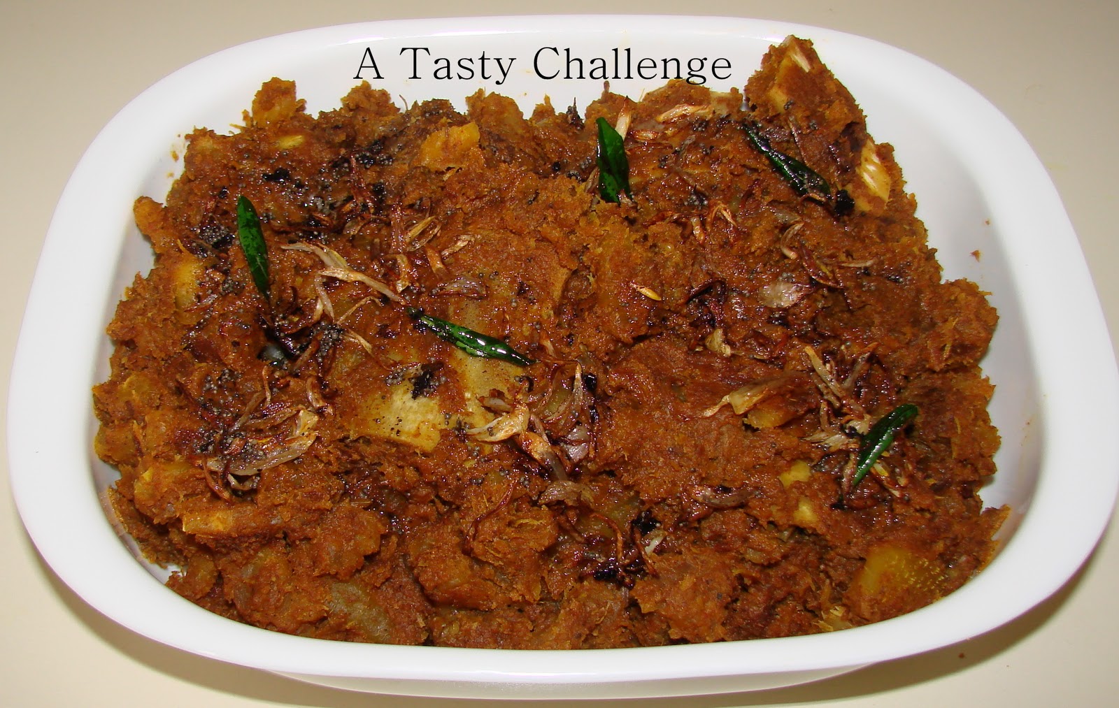 A Tasty Challenge.....: Kappa Biriyani/ Ellumkappa (Tapioca/Yucca Roots ...