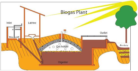 Go green: Biogas Plant:Picture