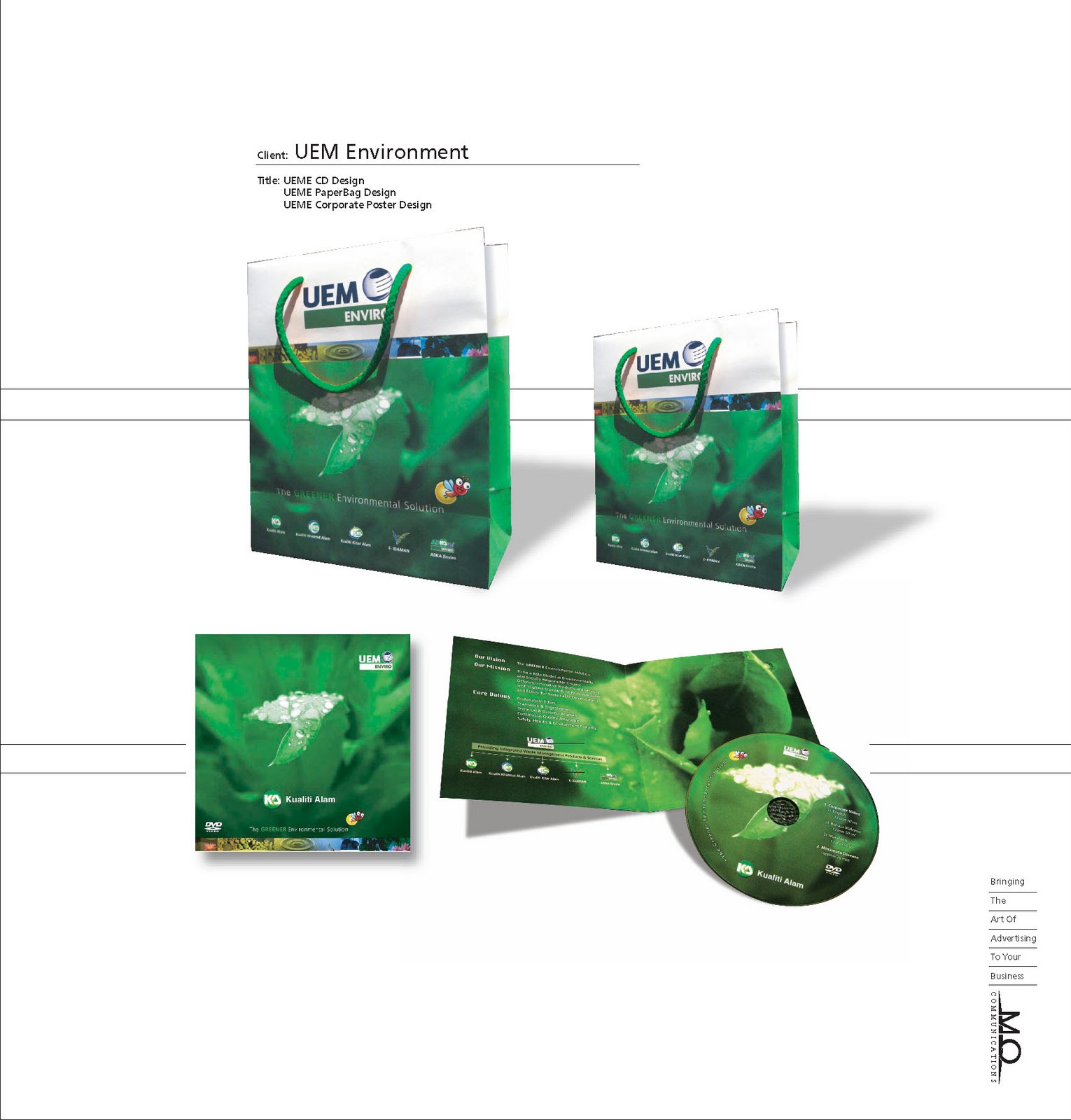 MO Communications design & advertising: • Paperbag Design