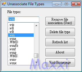 馬克隨手札: [Windows 7] Unassociate File Types 設定檔案關聯