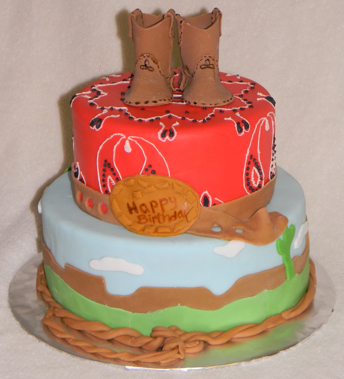 One Cake at a Time: Cowboy Cake