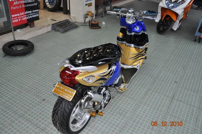 Yamaha Fiore Club: YaMaHa FiOrE แต่ง ยืดช่วง ล้อ12 ท่อแต่ง โหดสุดๆ