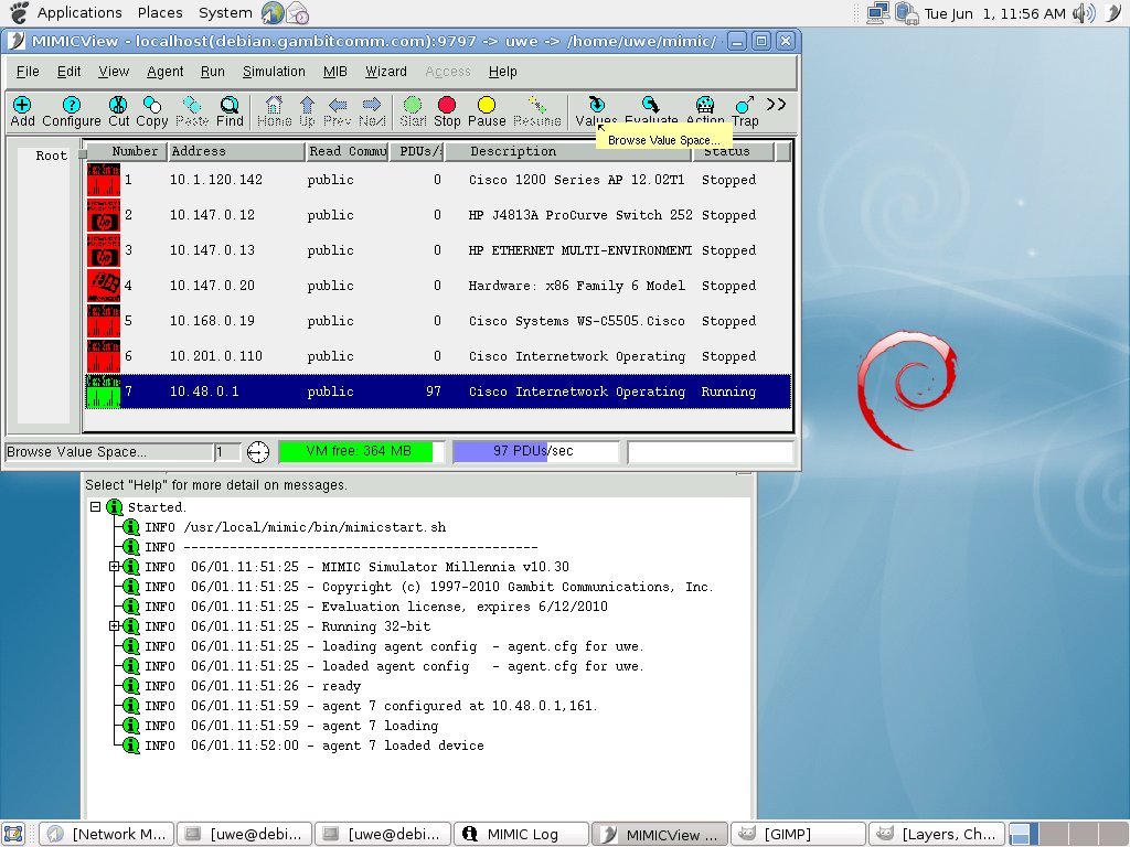 Gambit Communications Blog: MIMIC SNMP Simulator on Debian GNU/Linux 5.04