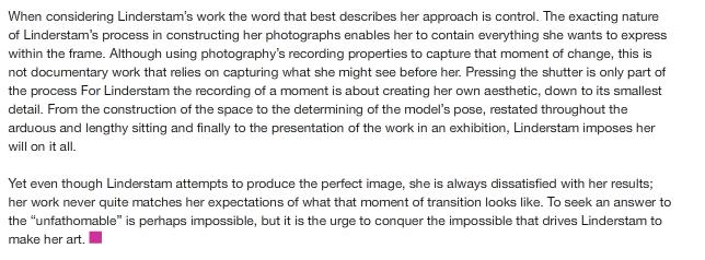 ANNE-LOUISE PILBEAM: ANNA LINDERSTAM