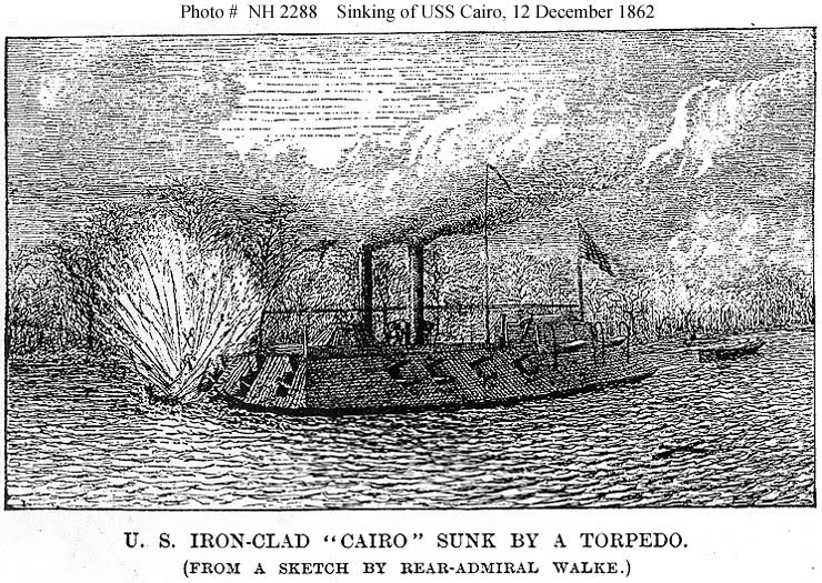 Albemarle Soundings: Sinking of the USS Cairo