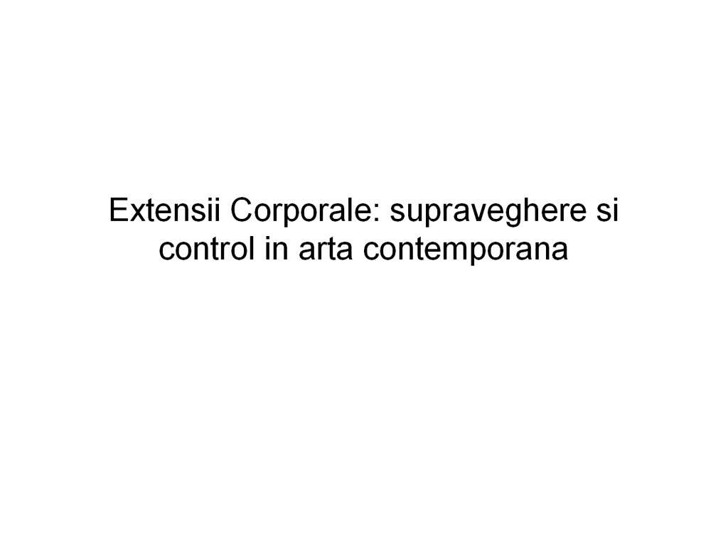 | Corpuri - Perspective contemporane