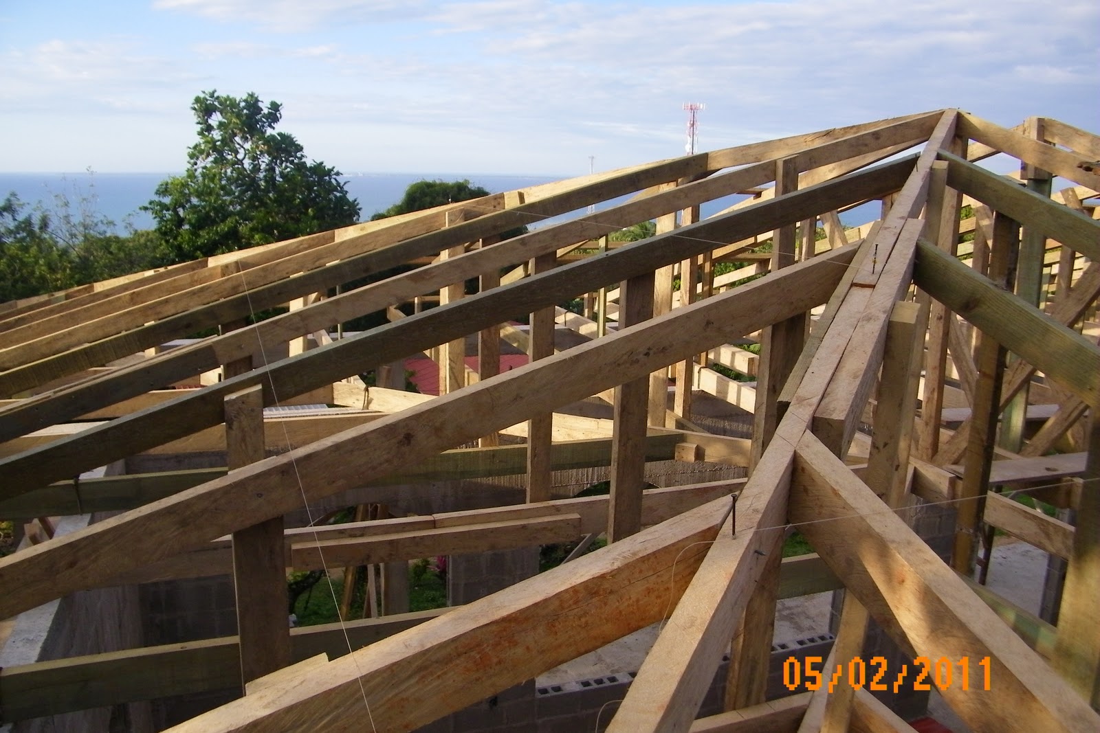 The View from the Balcony: The Trusses Are Up, the Roof is Next