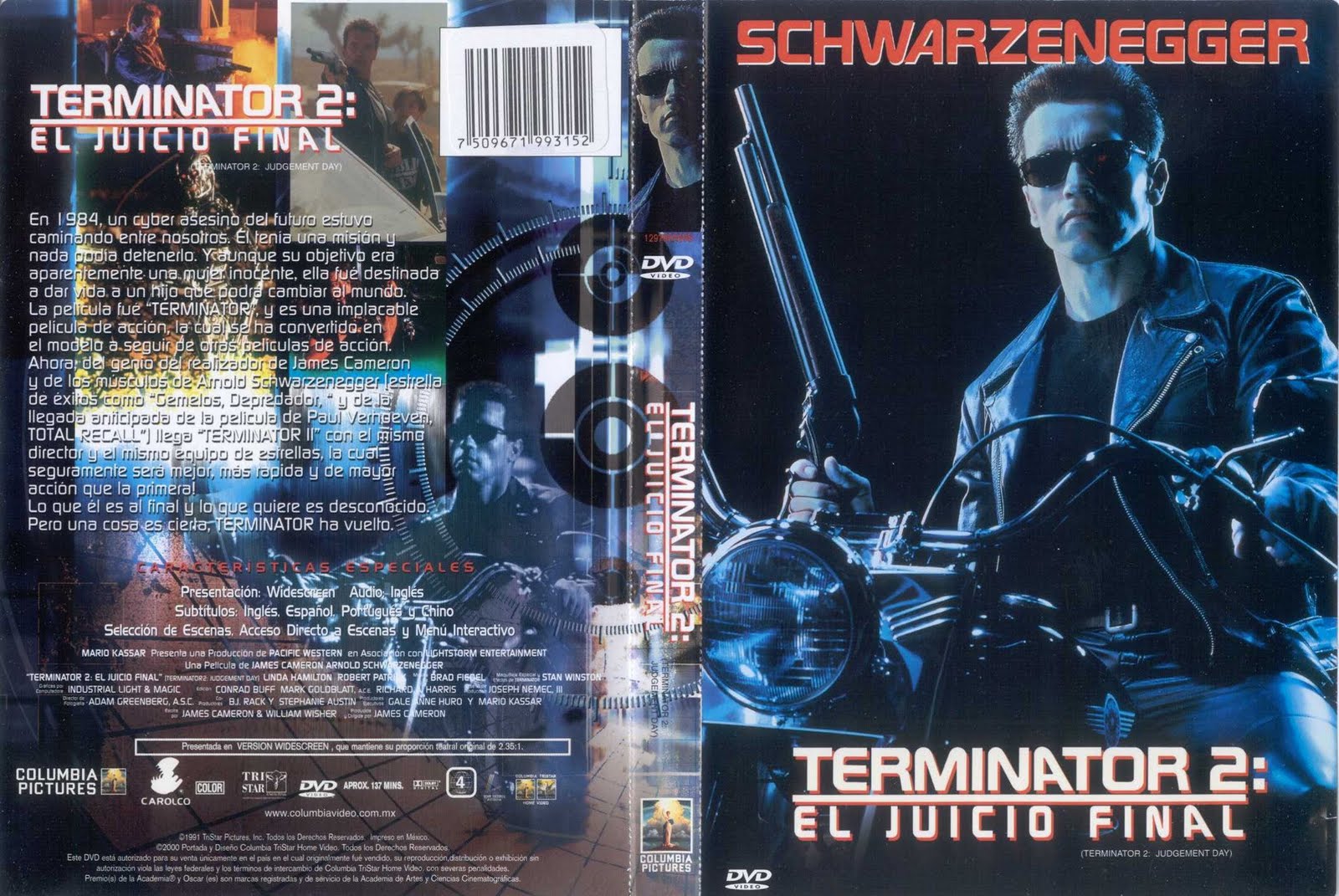PELICULAS EN DVD: TERMINATOR 2