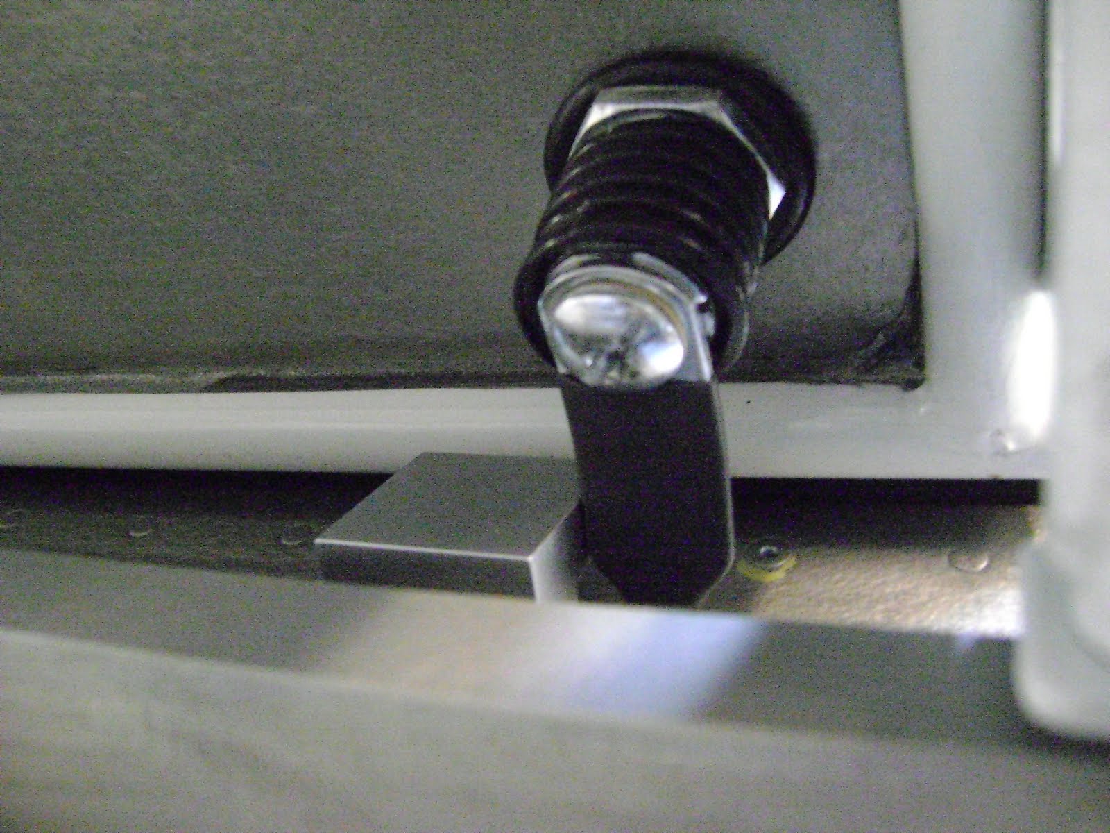 Welcome to JT's RV8 Aircraft Factory!: Canopy Lock Installed