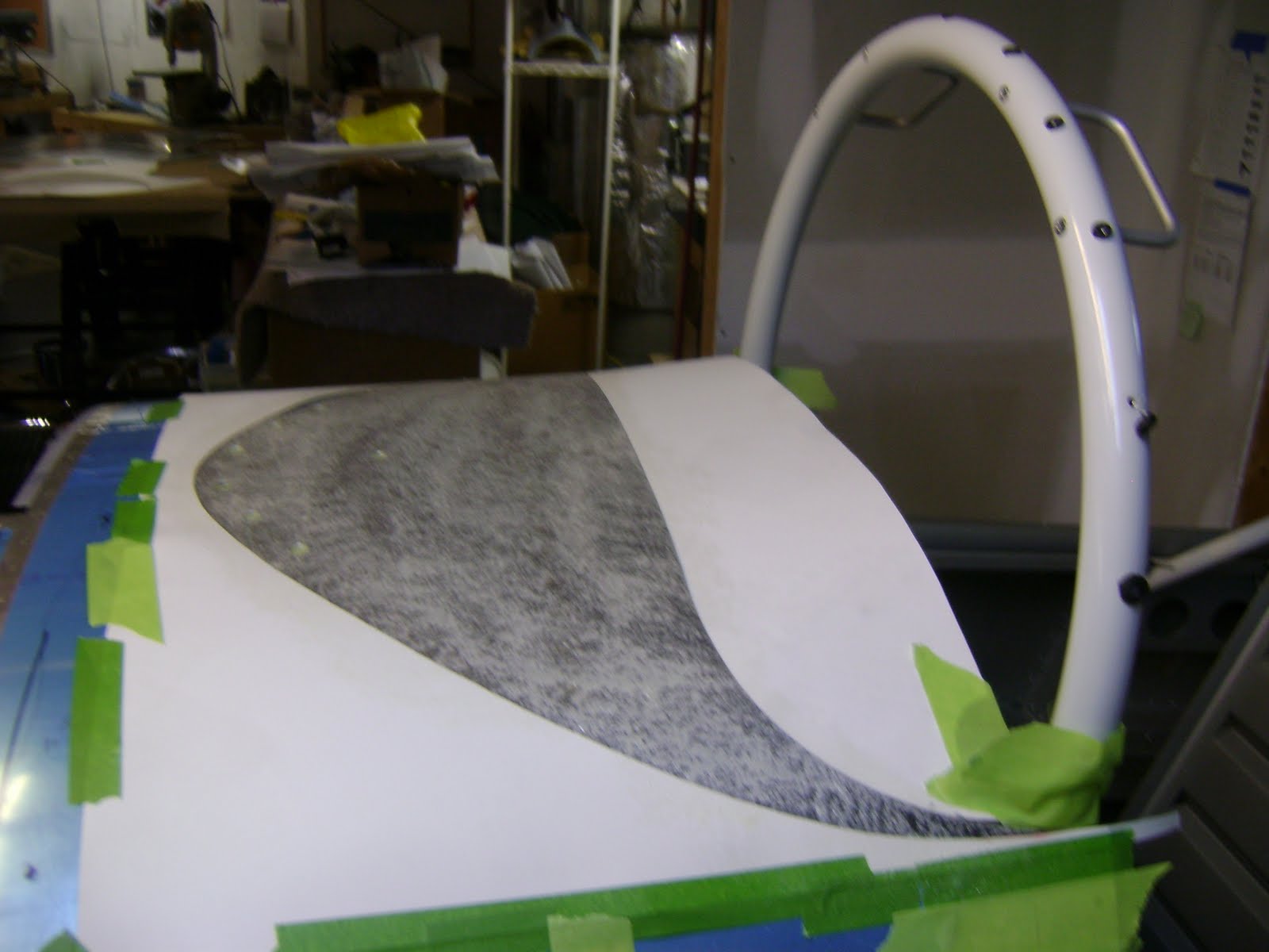 Welcome to JT's RV8 Aircraft Factory!: Glare Shield Vinyl Install