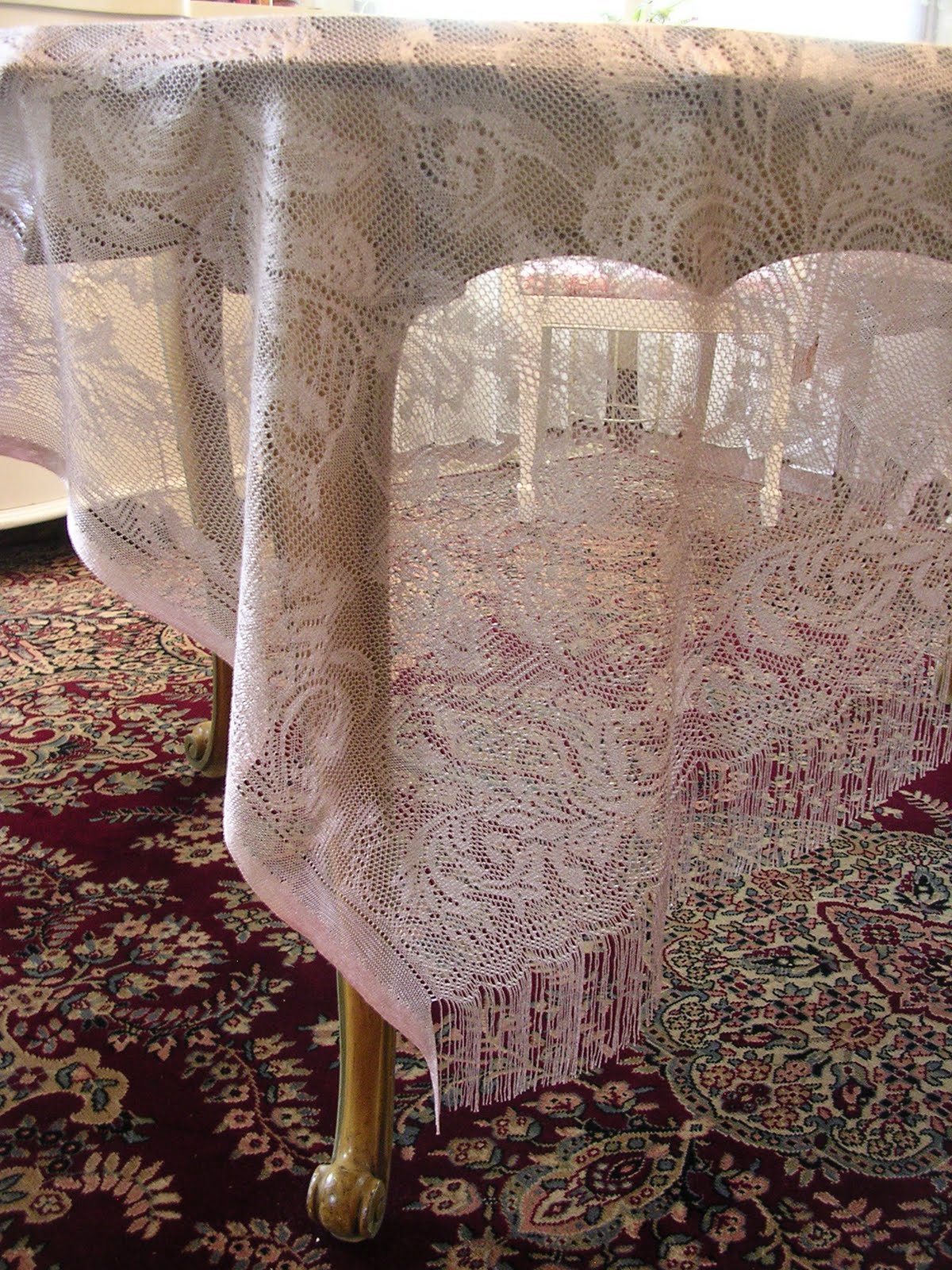Joyously Living Life: Lace Tablecloth Give-A-Way
