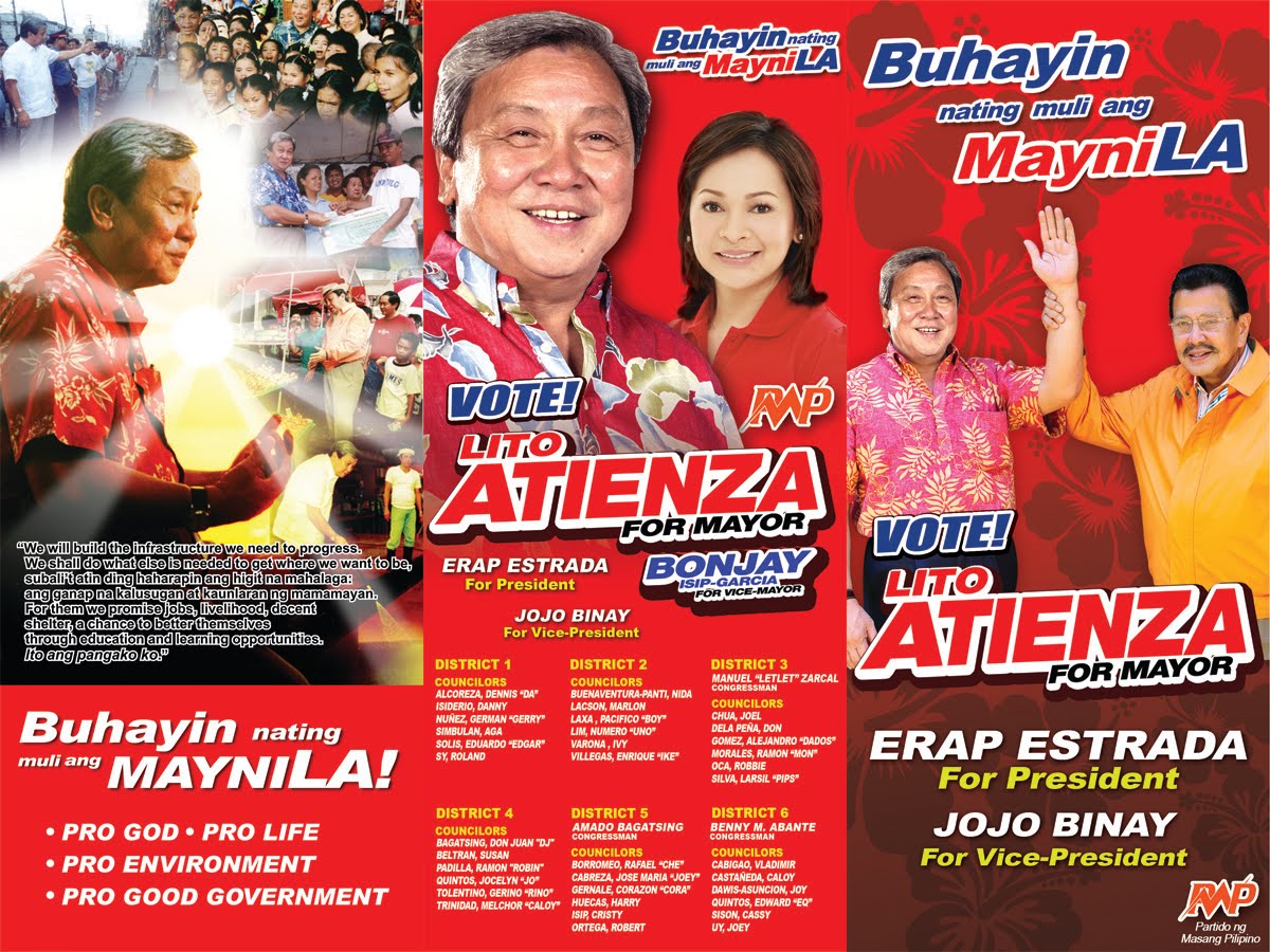 Lito Atienza for Manila: March 2010