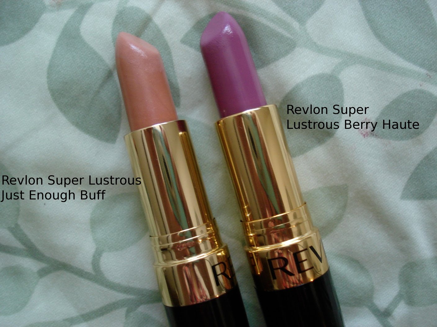 Productrater!: Revlon Super Lustrous Lipsticks Berry Haute and Just ...